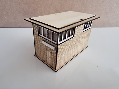British Railways OO 1:76 Scale Unpainted Wood Laser-Cut ARP Signal Box ...
