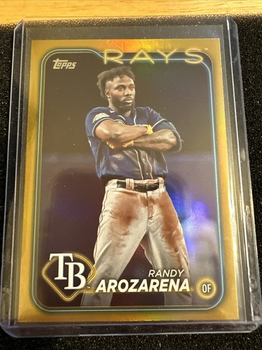 2024 Topps Series 1 Randy Arozarena Tampa Bay Rays Gold Foil #284 | eBay
