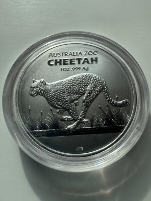 2021 Australian Zoo Cheetah 1 oz .999 silver BU coin in capsule | eBay