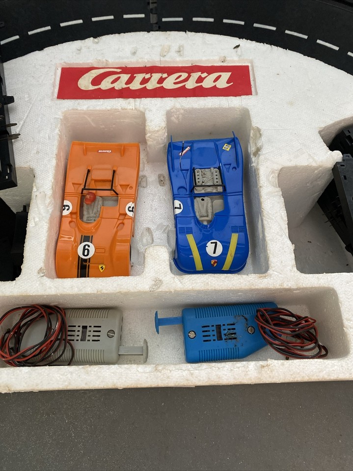 Vintage Carrera Hockenheim 30350 Slot Car Set Untested Porsche Ferrari ...