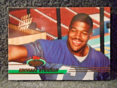 1993 Michael Strahan Stadium Club Rookie card #384.....New York Giants ...