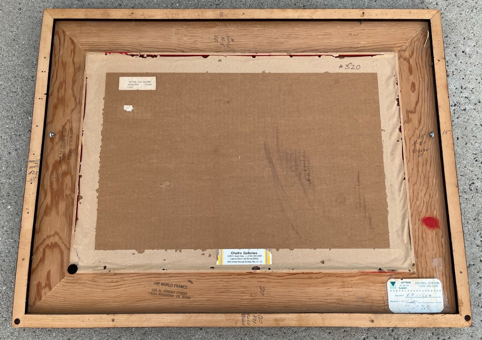 Frank M. Hamilton "After the Rains" Original Oil/ Masonite Painting ...