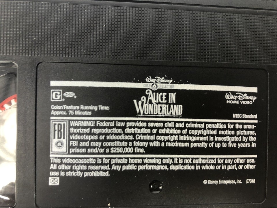 Alice in Wonderland (VHS, 2000, Gold Collection Edition) | eBay