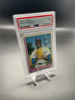 1982 Topps Dave Stewart Rookie Dodgers Legend PSA 7 | eBay
