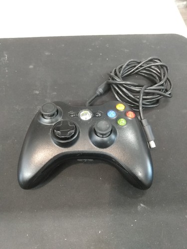 Microsoft Xbox 360 Wired Controller - Black 72091074451 | eBay