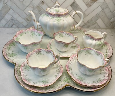 Antique Shelley Foley Wileman Cabaret Tea Set on Tray | eBay