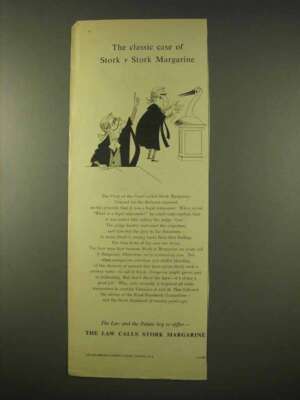 1954 Stork Margarine Ad - The Classic Case | eBay