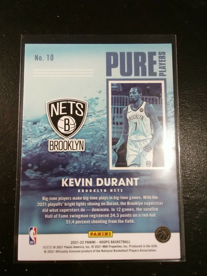 2021-22 NBA Hoops Pure Players Kevin Durant #10 | eBay