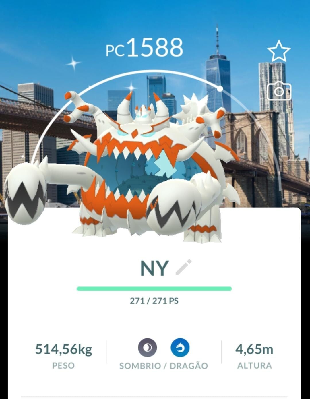 Pokémon Go Shiny Guzzlord Background New York (Registered/Ultra Friends ...
