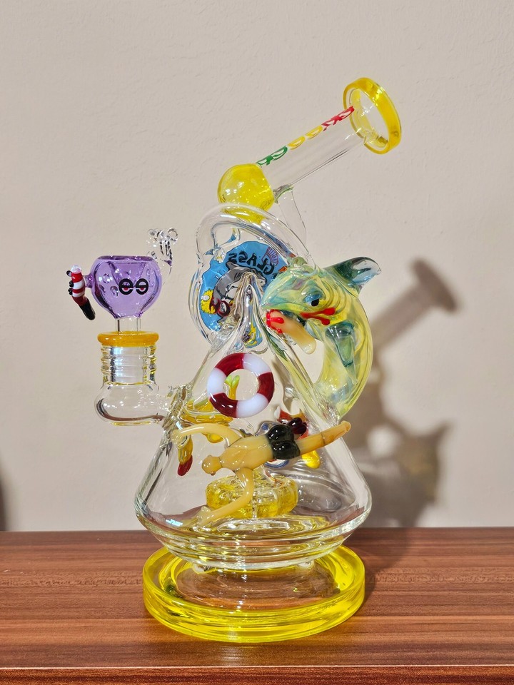 CHEECH Glass 10-11" shark attack Limited Edition glass rig | eBay
