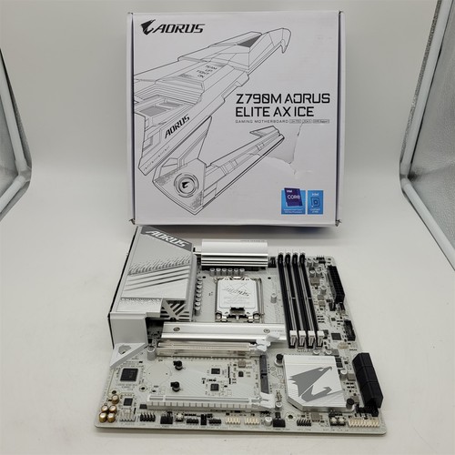 GIGABYTE Z790M AORUS Elite AX ICE LGA 1700 Intel Z790 M-ATX Motherboard ...