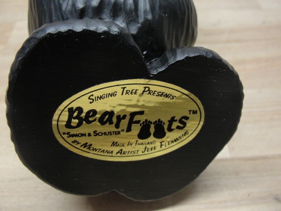 SINGING TREE BEAR FOOTS BOOKEND HOLDER SIMON & SCHUSTER | eBay UK