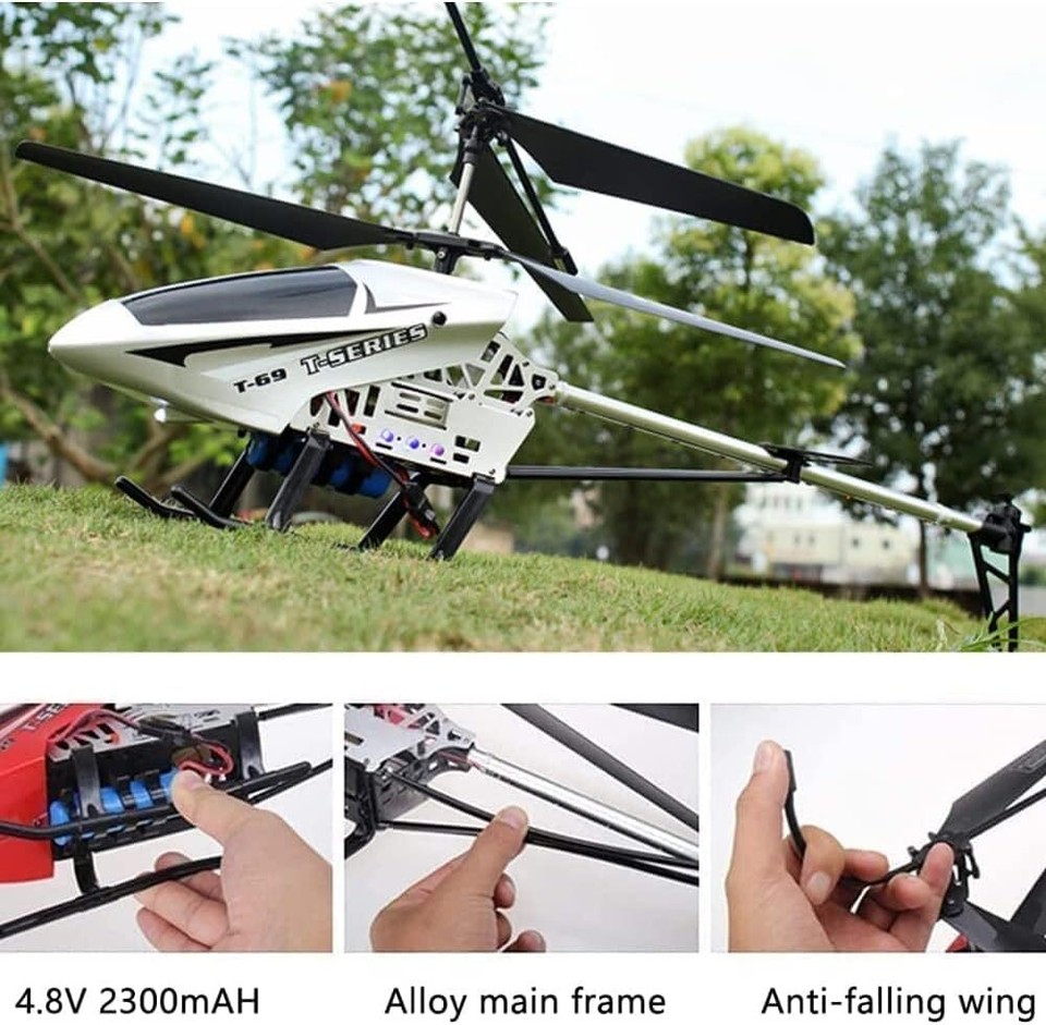 Large Fall Resistant RC Helicopter 3.5 Channel Helicopter 80cm Radio RC ...