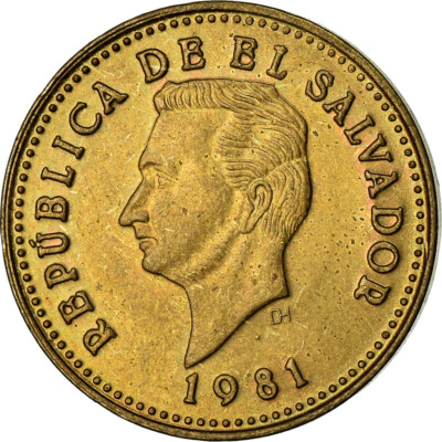[#757832] Coin, El Salvador, Centavo, 1981, Guatemala City, Guatemala ...