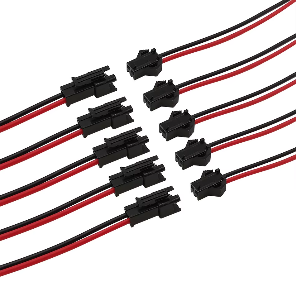 JST Connector Leads 150mm 22 AWG Male Female 2/3/4/5/6 Pin Wire Cable ...
