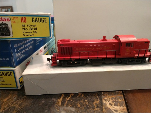 Atlas Kato HO Scale KCS Kansas City Southern ALCO Rs1 Locomotive NOS ...