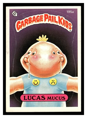 LUCAS MUCUS #195A GARBAGE PAIL KIDS ORIGINAL SERIES 5 OS5 HIGH GRADE ...