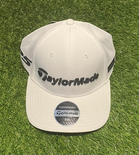 RARE NEW Taylormade Sim 2 TP5 Staff Tour Issue White Fitted S / M Golf ...