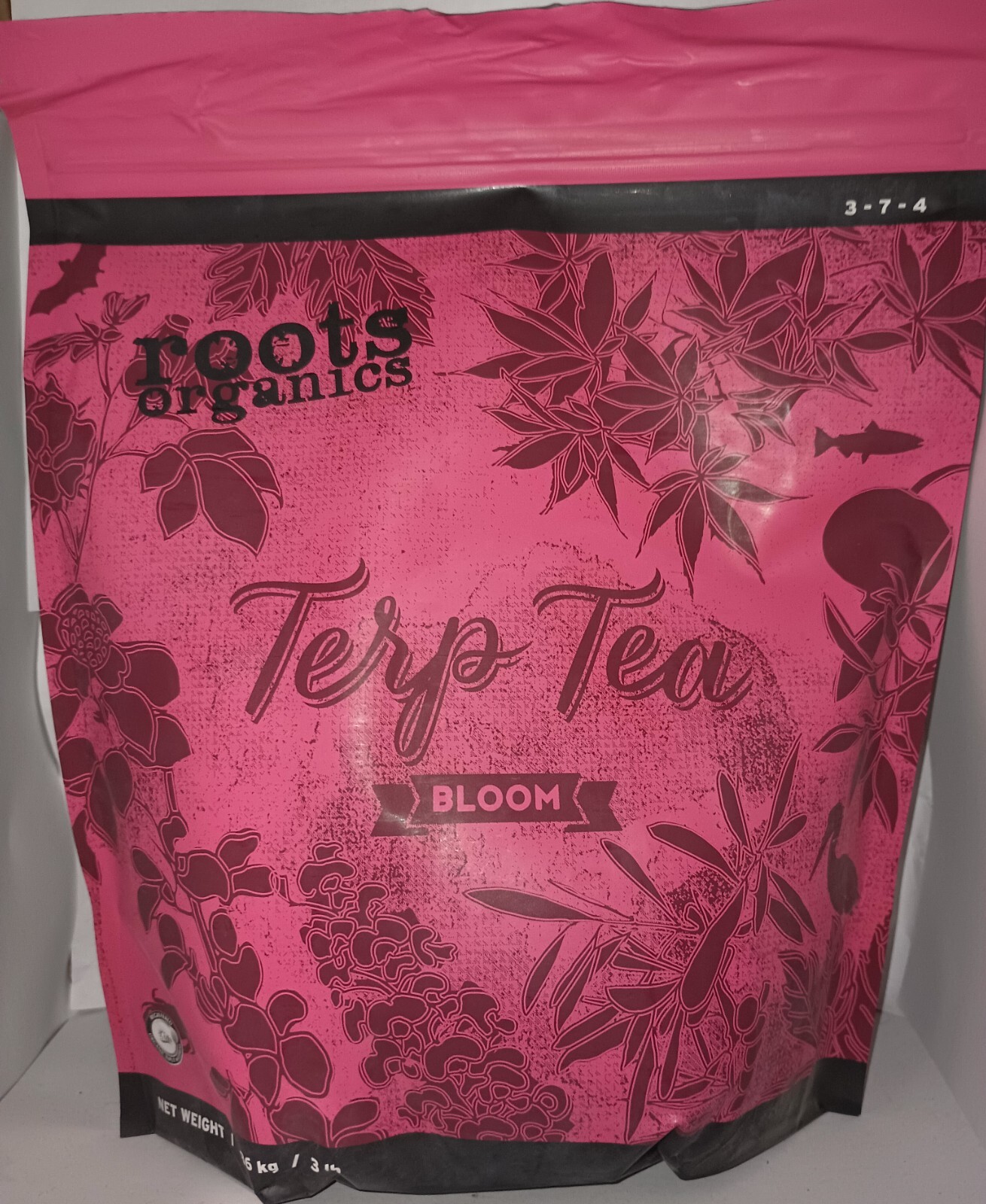 Roots Organics Terp Tea Bloom 3-7-4 3 lb bag plant food nutrient ...
