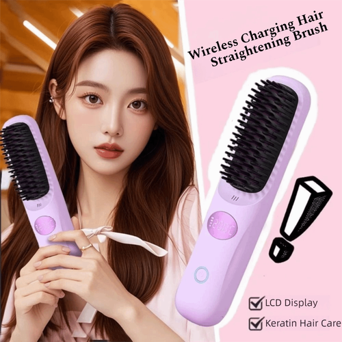 USB Charging Electric Comb 3rd Gear Hair Straightener Quick Styling ...