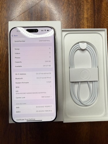 Apple iPhone 16 Pro Max - 256GB - Natural Titanium - For Cricket ...