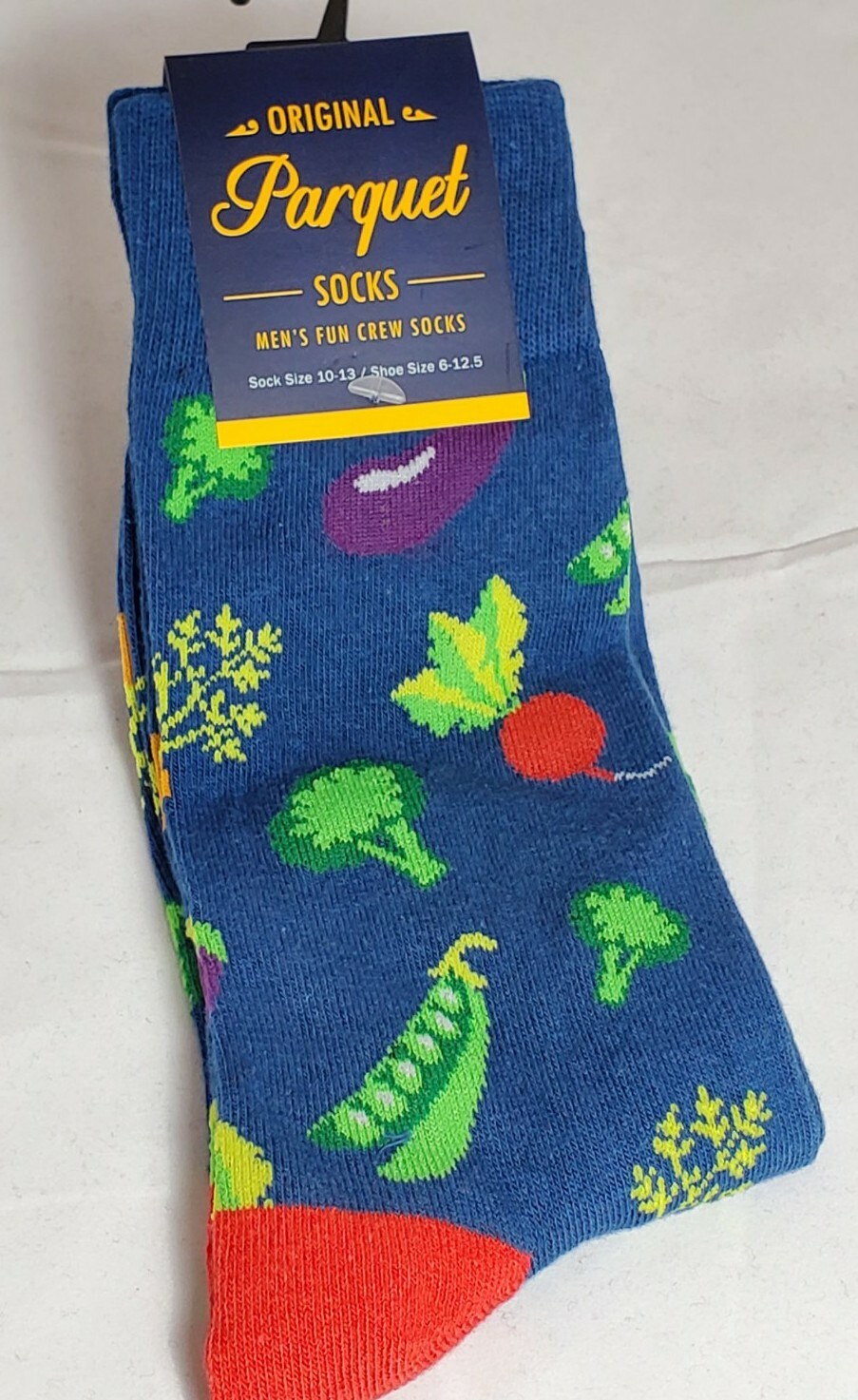 Vegetable Socks Broccoli Carrots Beets Sweet Peas Eggplant Novelty Gift ...