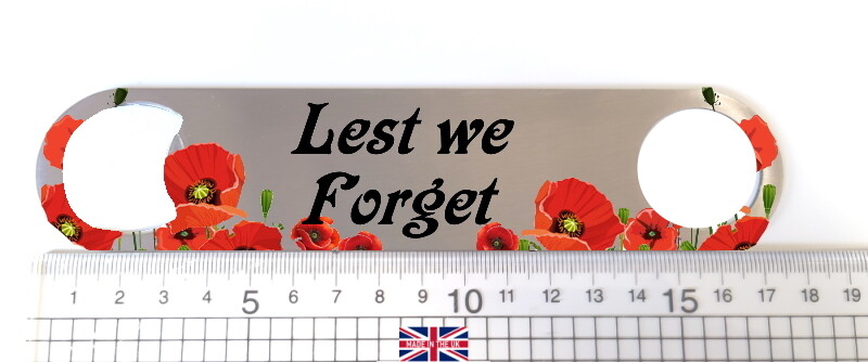 Poppy Badge Remembrance Day Red Poppy We Will Remember LEST WE FORGET ...