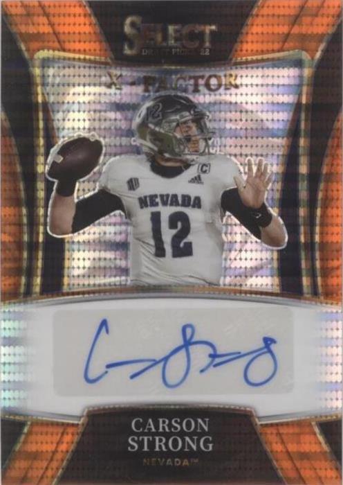2022 Panini Select Draft Picks - X-Factor Signatures Carson Strong #X ...