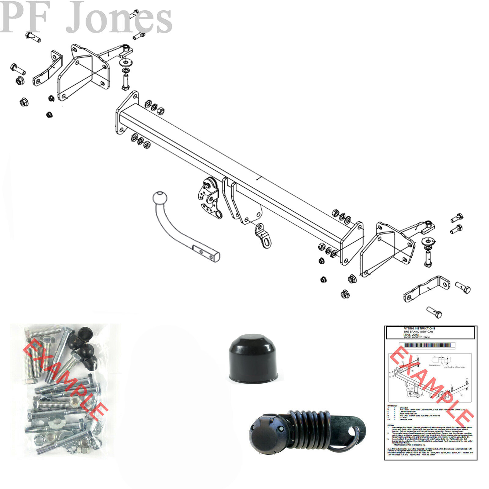 PCT Towbar for MG ZS EV SUV 2021-2024 - Swan Neck Tow Bar | eBay UK