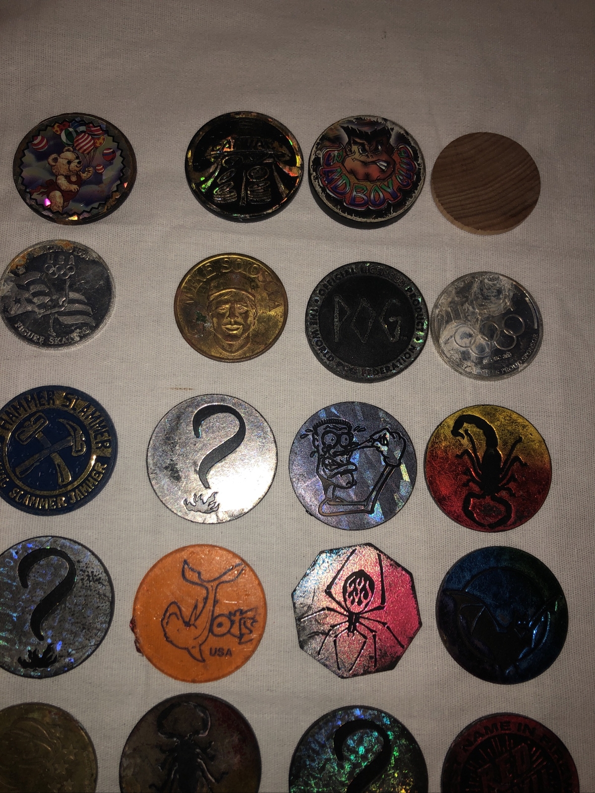 Lot of 30 Vintage POGS Metal and Plastic Slammers Rare 90’s Bottlecaps ...