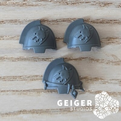 Warhammer 40K Space wolves Bits | Primaris Upgrades | Gravis Shoulder ...