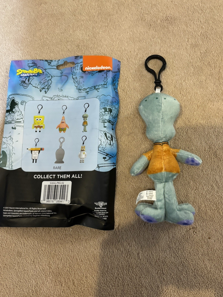 NEW Nickelodeon SpongeBob SquarePants Plush Keychain Bag Charm ...