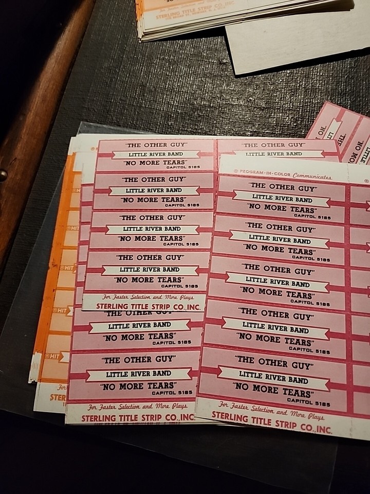 Juke Box Labels N.O.s The Little River Band (10) Label Sheet | eBay