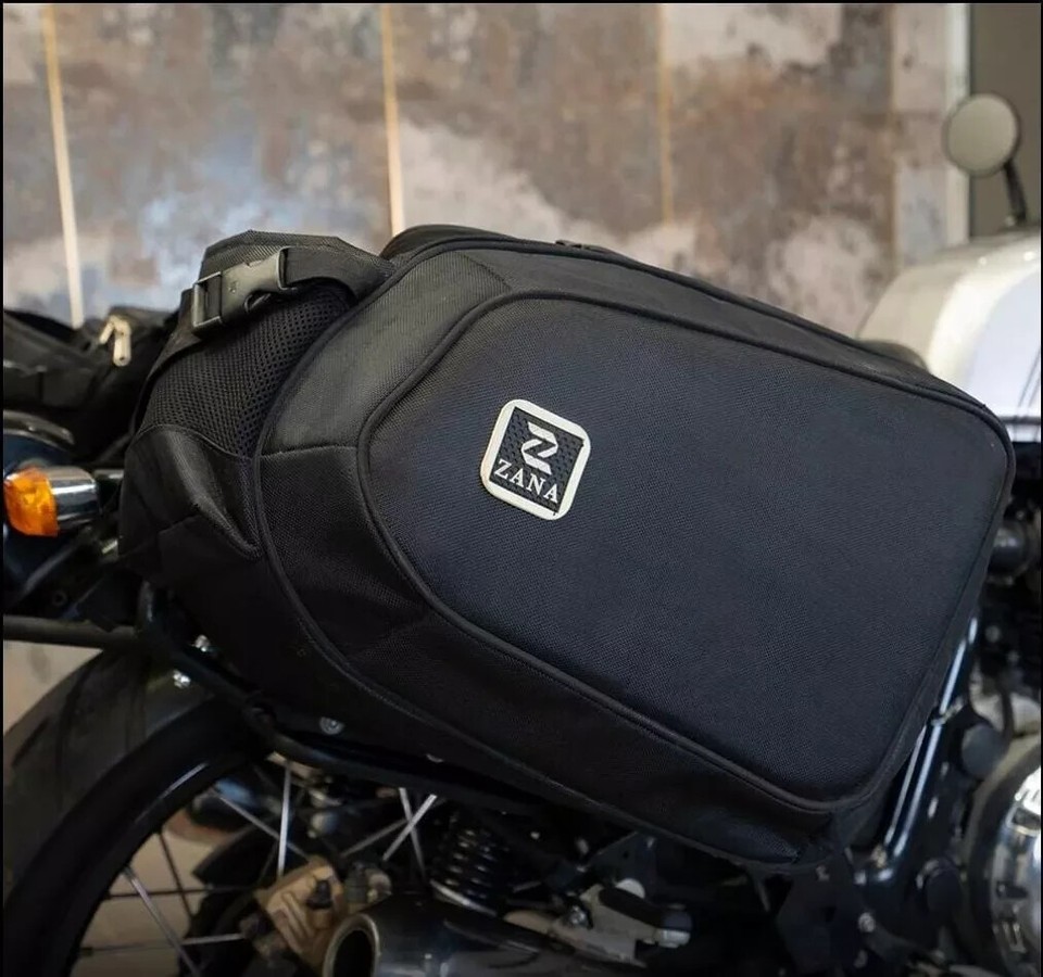 SADDLE BAG BLACK FIT FOR ROYAL ENFIELD INTERCEPTOR 650 & GT 650 | eBay