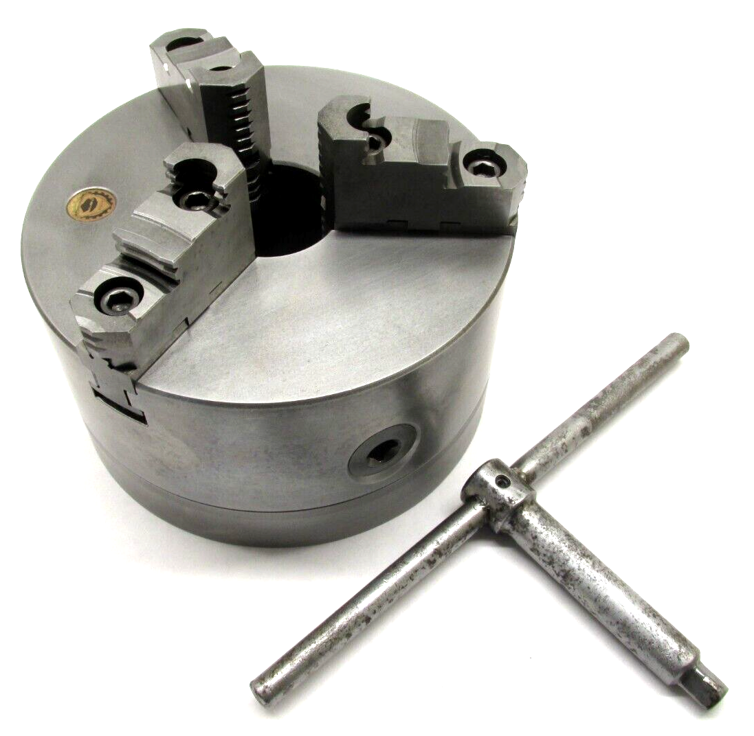 NICE! BISON 8" THREE-JAW LATHE CHUCK w/ A1-5/A2-5 MOUNT | eBay