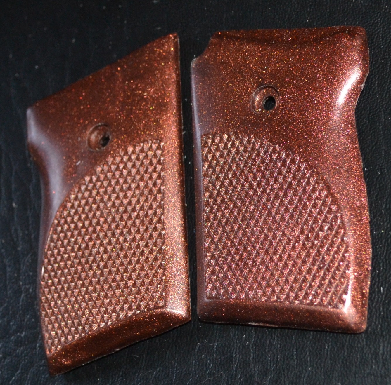 Norton, Korriphila TP70 pistol grips antique copper plastic | eBay