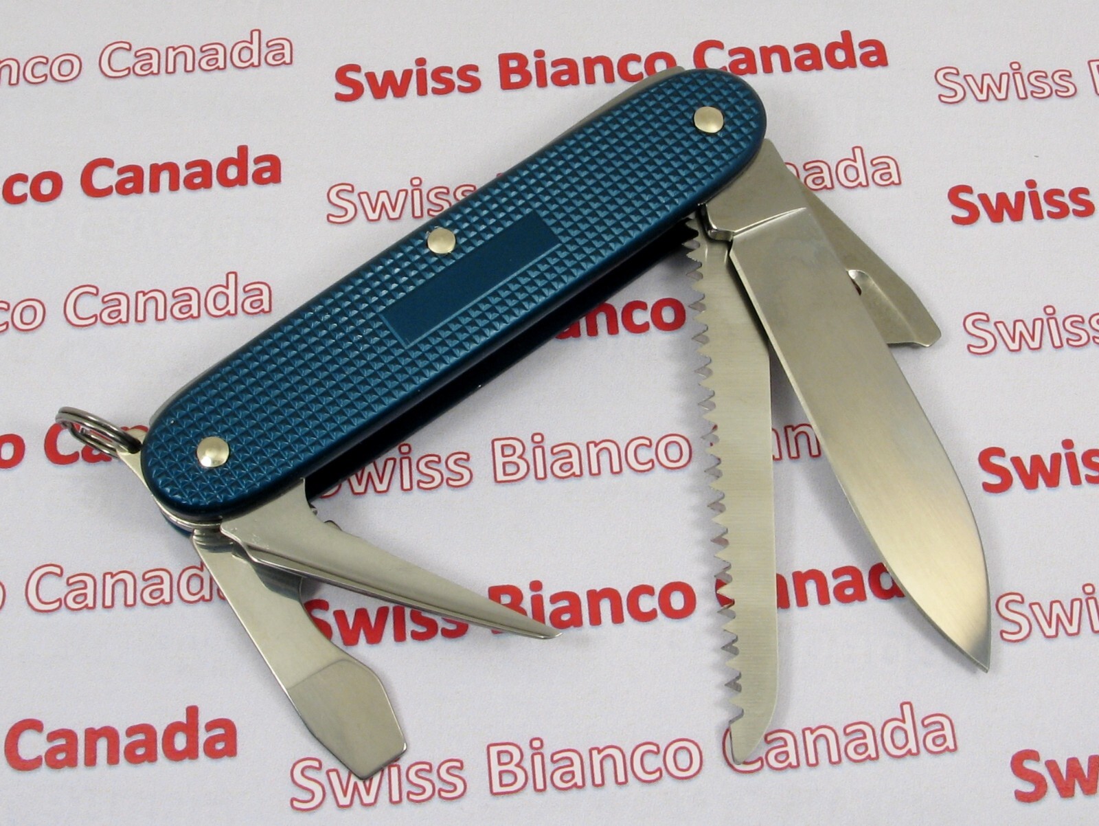 Swiss Bianco Exclusive Victorinox Farmer Teal Alox Swiss Army Knife | eBay