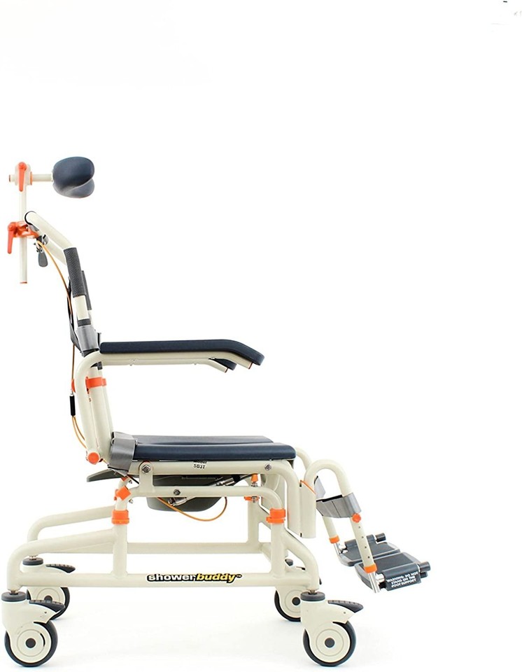 ShowerBuddy SB3T Roll in Bath Shower Commode Chair with Tilt ...