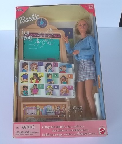 1999 BARBIE SIGN LANGUAGE DOLL ASL TEACHER #25837 Toys R Us Exclusive ...