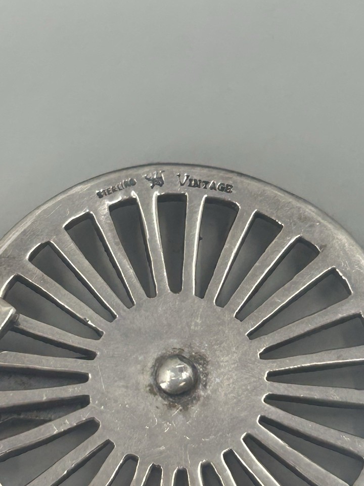 Sterling Silver 925 Biking Man Pin (MOVEABLE) 18.55g Marcasite 2” | eBay