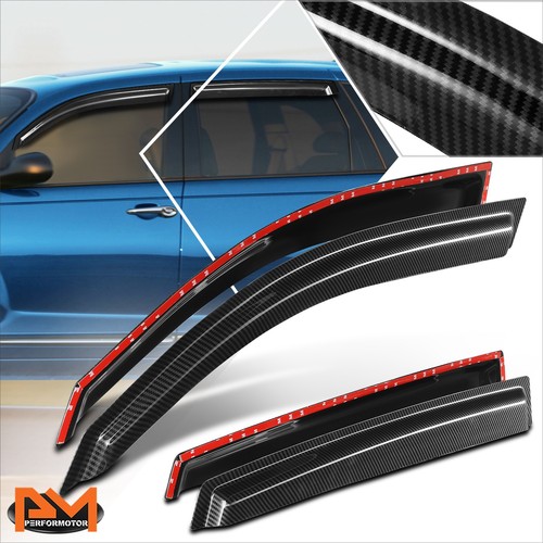 For 01-10 Chrysler PT Cruiser Tape-on Window Visors Sun Rain Guards ...