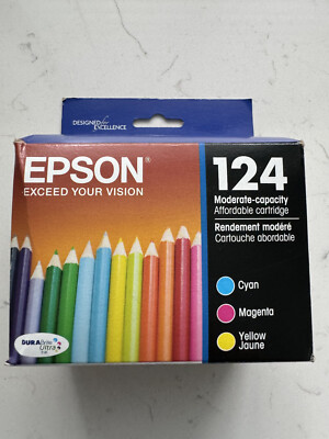 GENUINE Epson 124 Colors Combo Pack Ink Cartridges | eBay