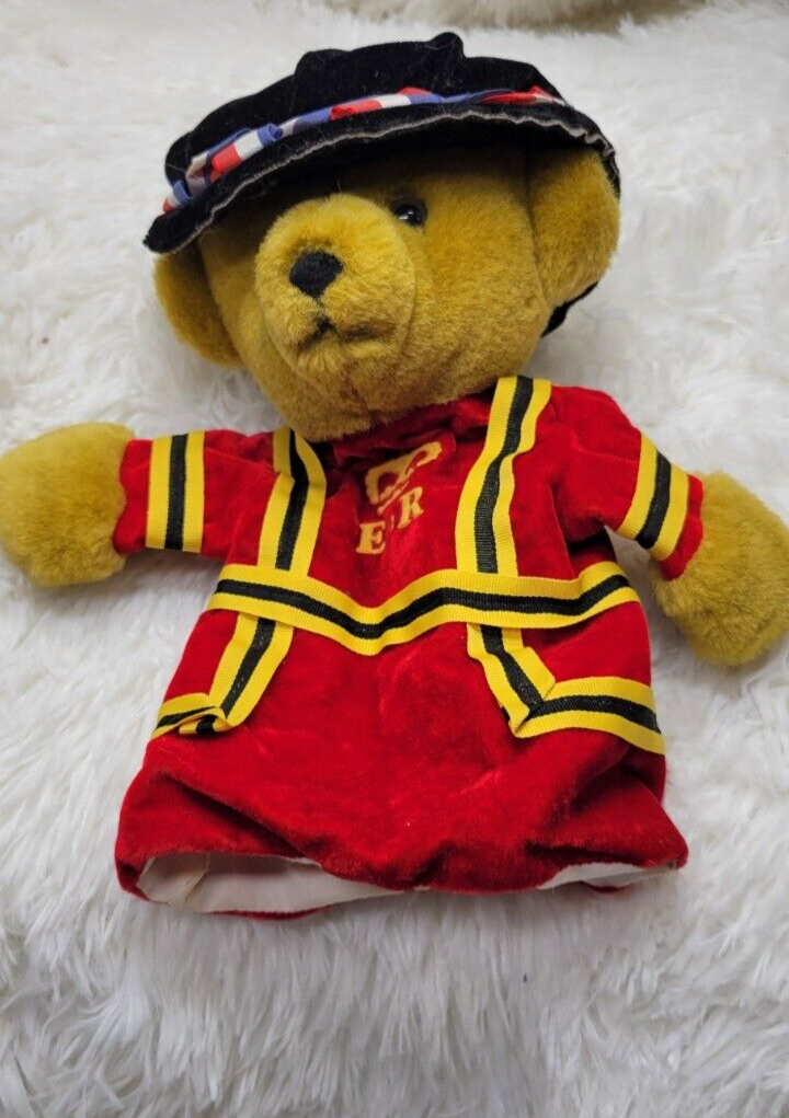 Merrythought Beefeater Blond Teddy Bear Tower of London Puppet Plush ...