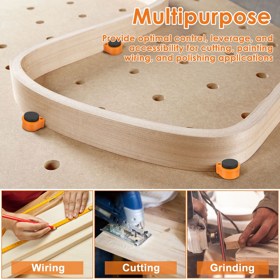 20X Bench Clamp 19/20mm Workbench Hole Stop Premium Woodworking Table ...