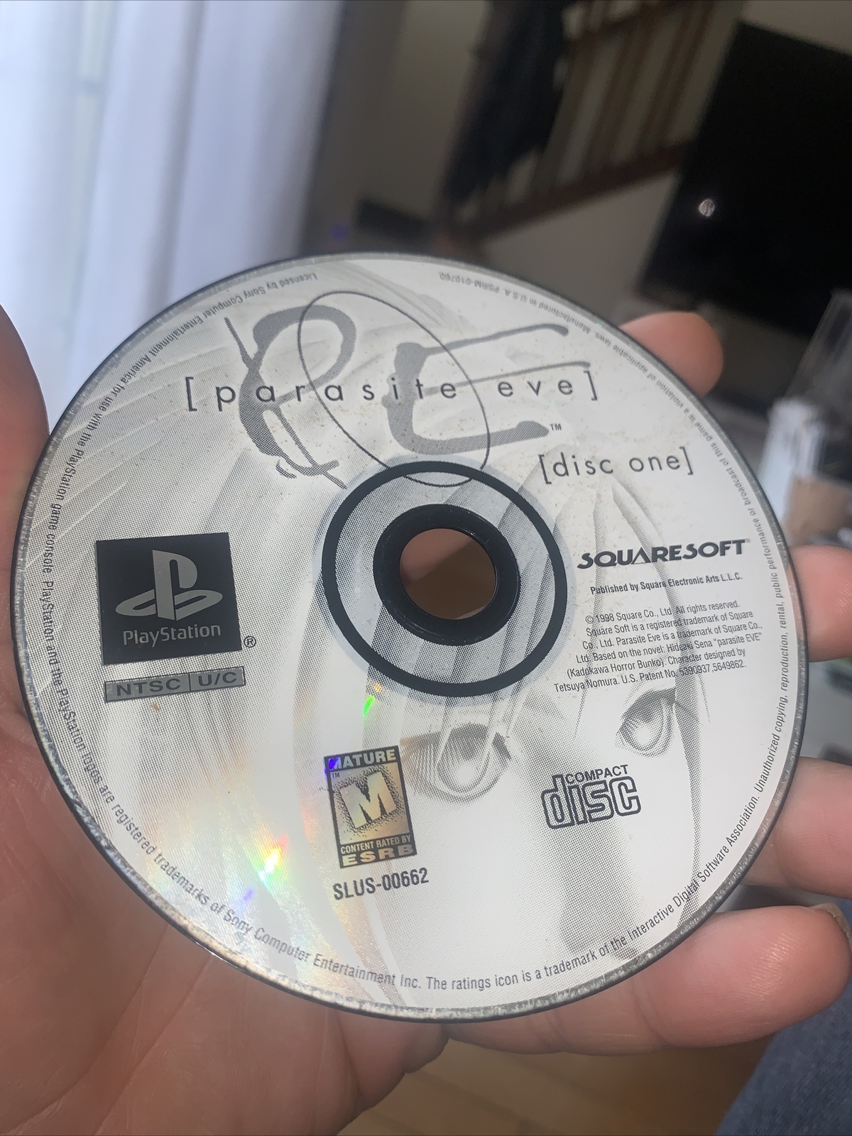 Parasite Eve Disc 1 PS1 Playstation 1 - GAME DISC ONLY (1 Disc ) VGC ...