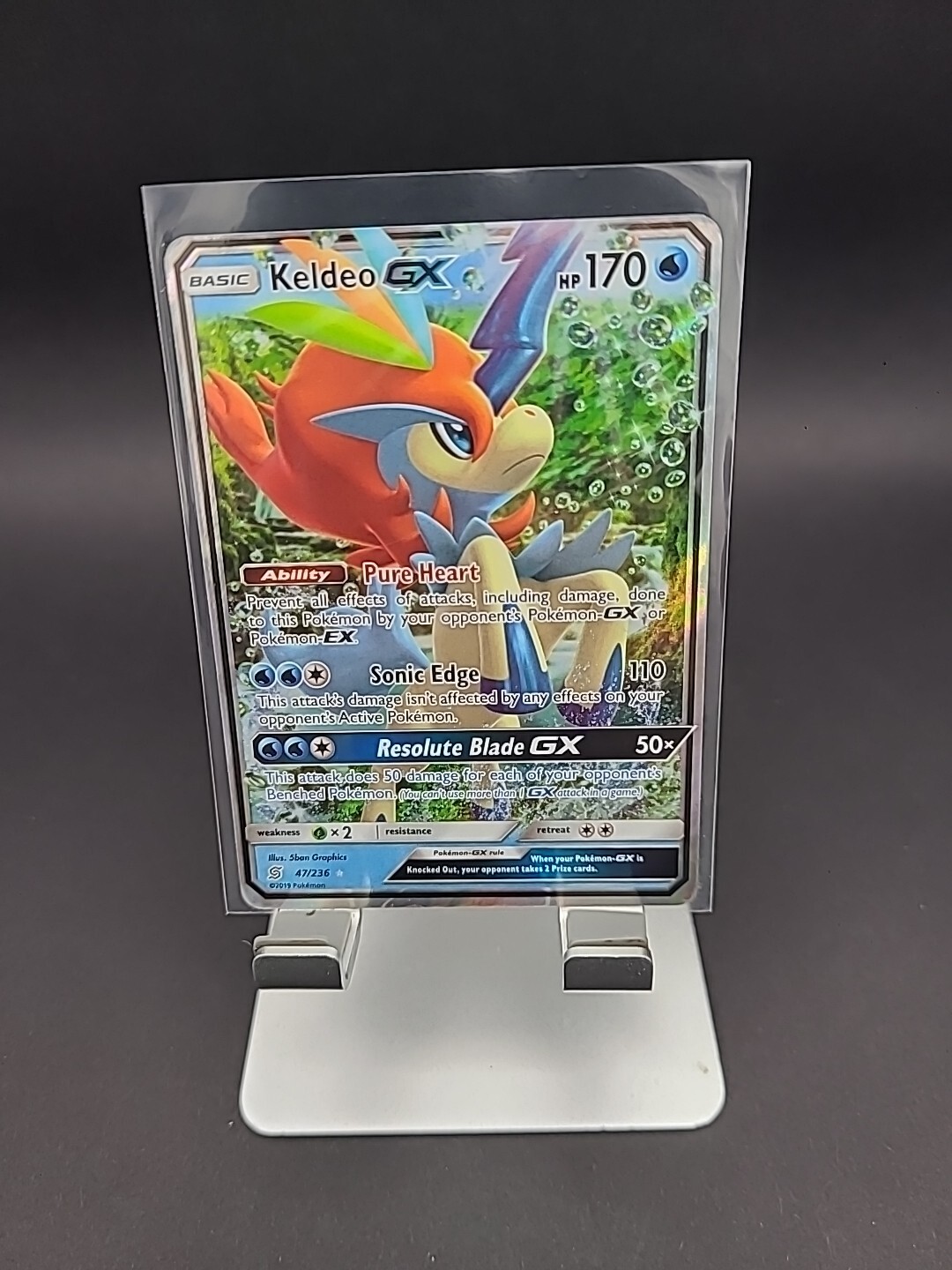Keldeo GX 219/236 Full Art Ultra Rare Unified Minds Pokemon TCG NM | eBay