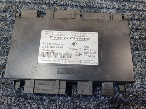 MERCEDES SLK R171 LEFT SEAT MODULE 09/04-06/11, 2118704585 | eBay Australia