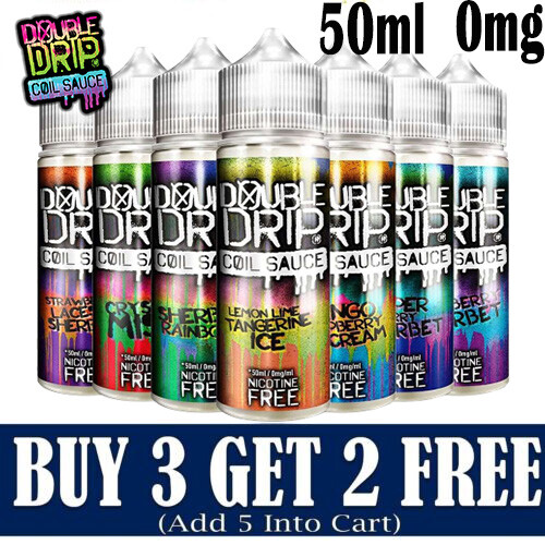 Double Drip E Liquid 50ml Vape Juice | 80VG/20PG Shortfill No Nicotine ...