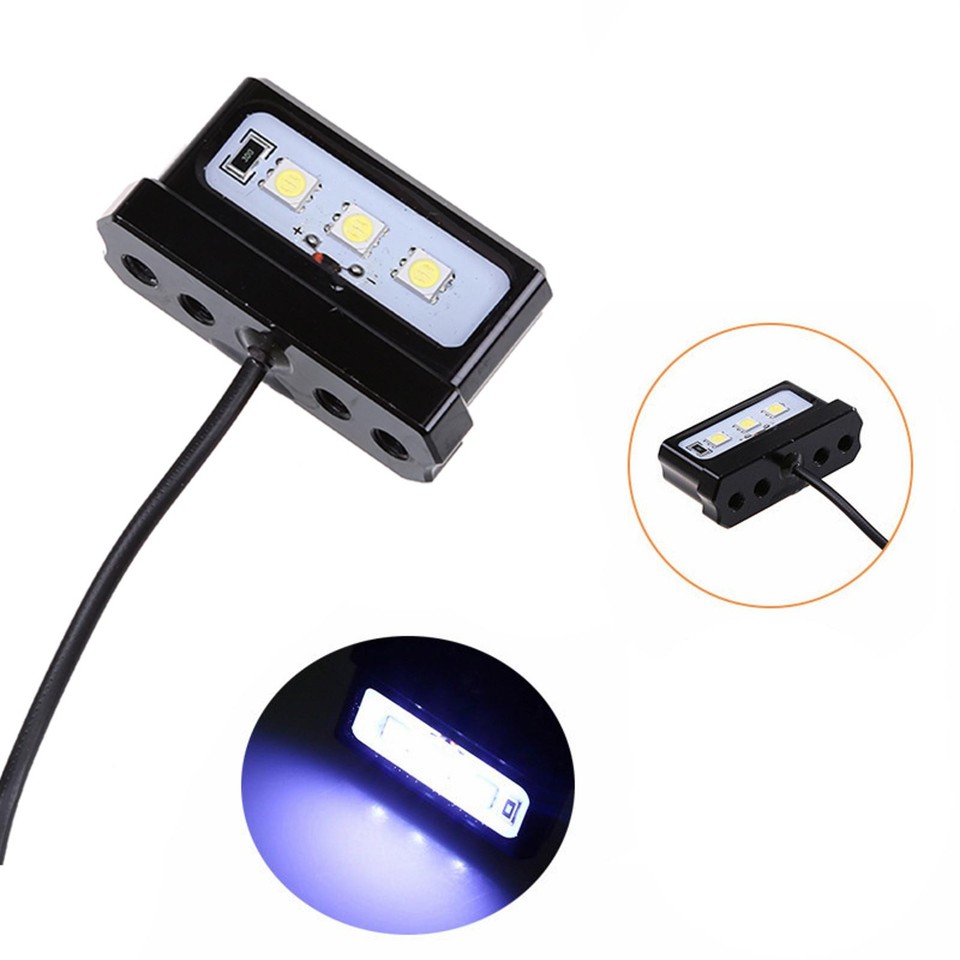 Alloy Motorcycle White LED License Number Plate Light For Kawasaki For ...