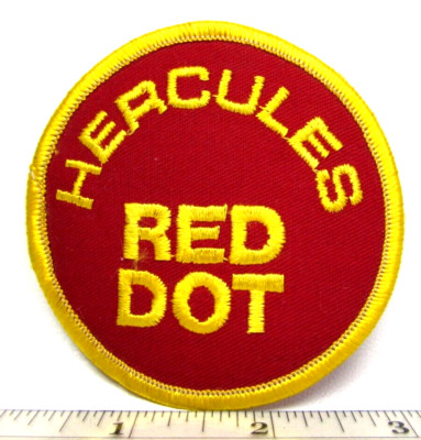Vintage Hercules Red Dot Jacket Patch Badge Ammunition Gun Powder ...